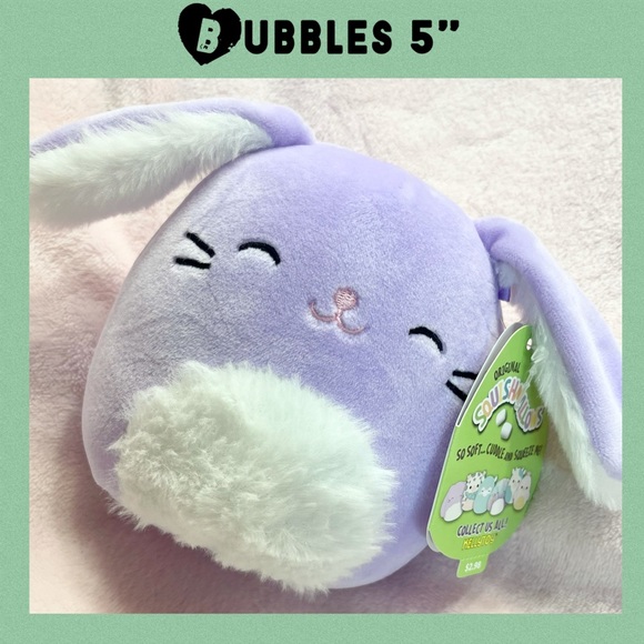 Squishmallows | Toys | Bubbles Squishmallow Bunny Plush 5 Spring Rabbit ...